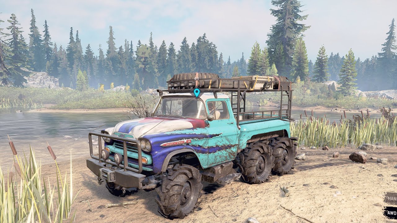 Chevrolet apache 6x6 | Off road extreme | Snowruner Gameplay - YouTube