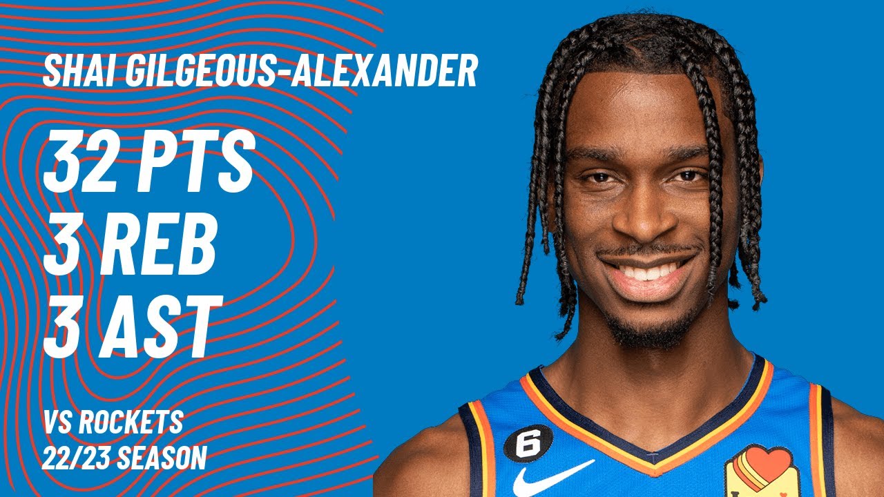 Shai Gilgeous-Alexander vs Houston Rockets | Nov 26, 2022 - YouTube