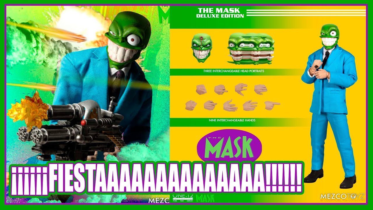 THE MASK 💚¡¡BRUTAL!! 'MEZCO ONE: 12' -Unboxing Español- Figura Toys ...