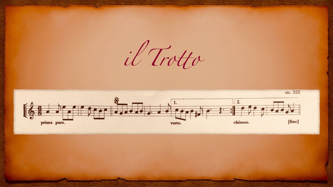 il Trotto (1) dança medieval: estudo para flauta doce soprano - YouTube