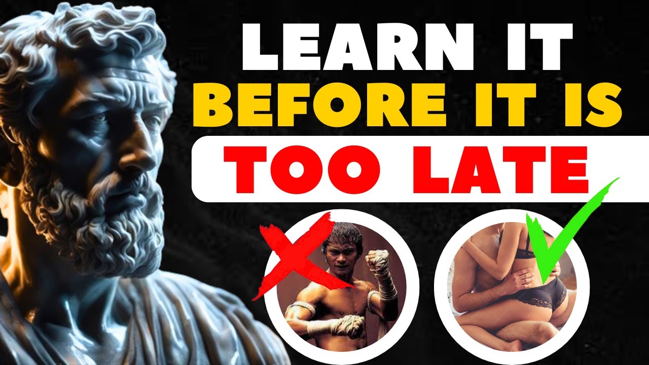 12 Stoic Lessons MEN learn TOO late in life (Stoicism) - YouTube