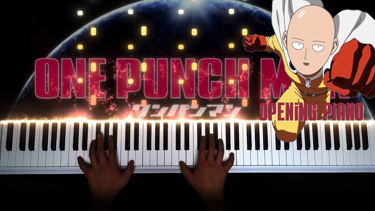 One Punch Man Opening (ワンパンマン OP): THE HERO | Piano Cover - YouTube