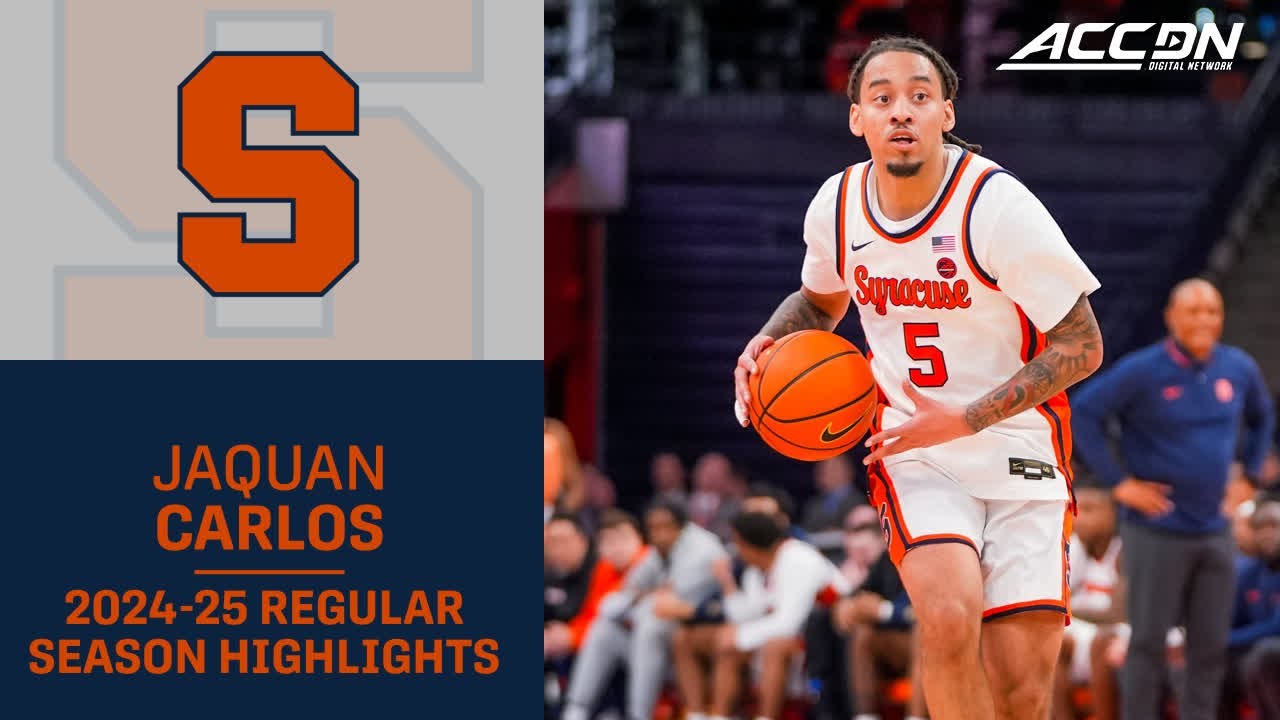 Jaquan Carlos 2024-25 Regular Season Highlights | Syracuse Guard - YouTube