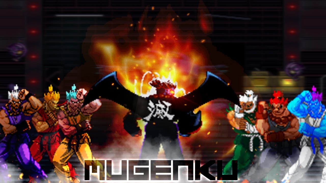 Shin Cyber Akuma vs Akuma variants. Street Fighter Multiverse - YouTube