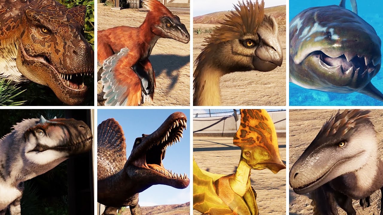 ALL 114 DINOSAURS - Jurassic World Evolution 2 - YouTube