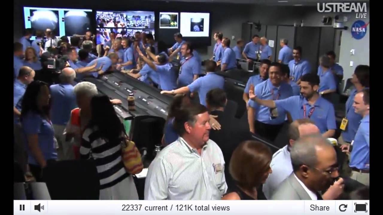 NASA Mars Curiosity Rover Live Video Landing. - YouTube