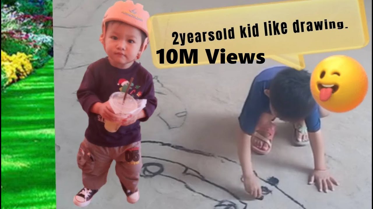 #2Years old kid like drawing. - YouTube