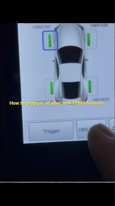 Programming new TPMS sensor. - YouTube