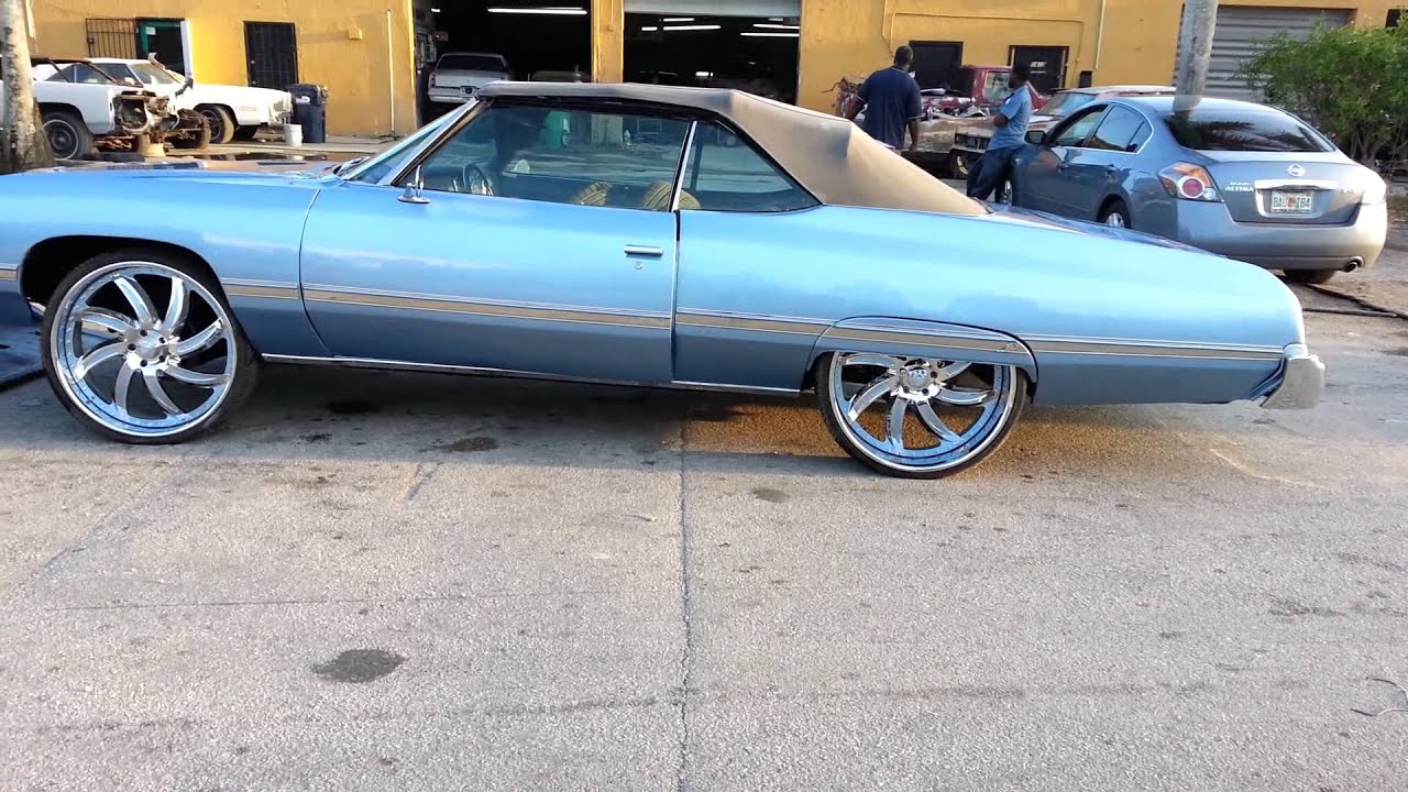 Blue 74' Chevy Caprice Sprayed At Sudamar 's - YouTube