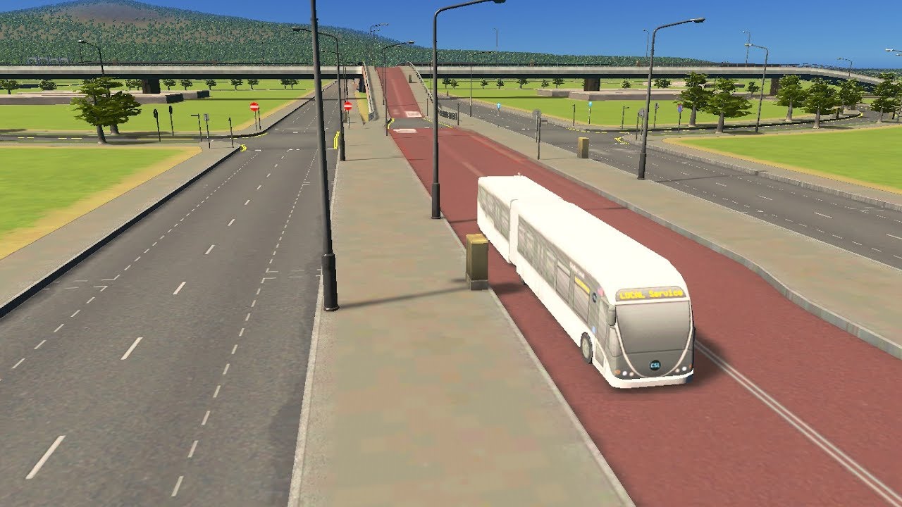 Cities: Skylines - Bus Rapid Transit (BRT) - YouTube