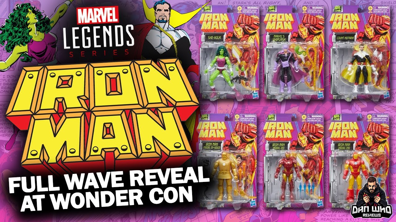 NEW IRON MAN RETRO CARD FULL MARVEL LEGENDS WAVE REVEALED AT WONDER CON ...
