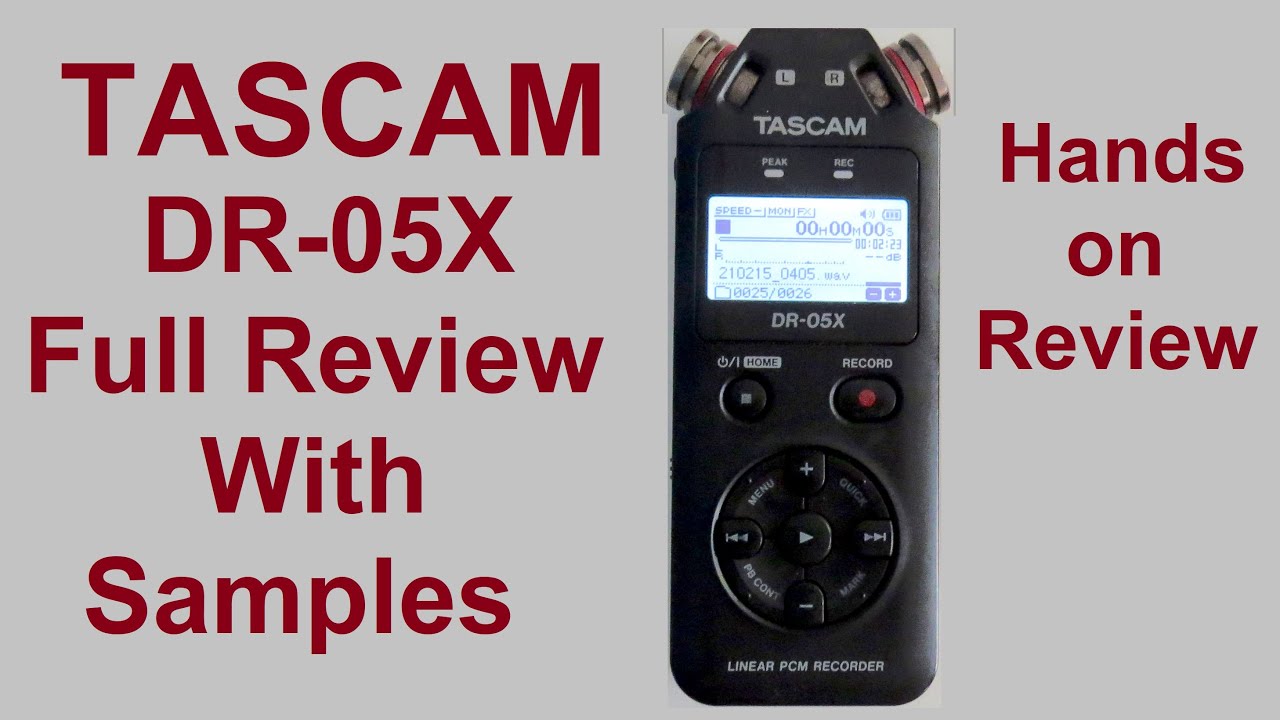 Review Tascam DR-05X Voice Recorder - YouTube