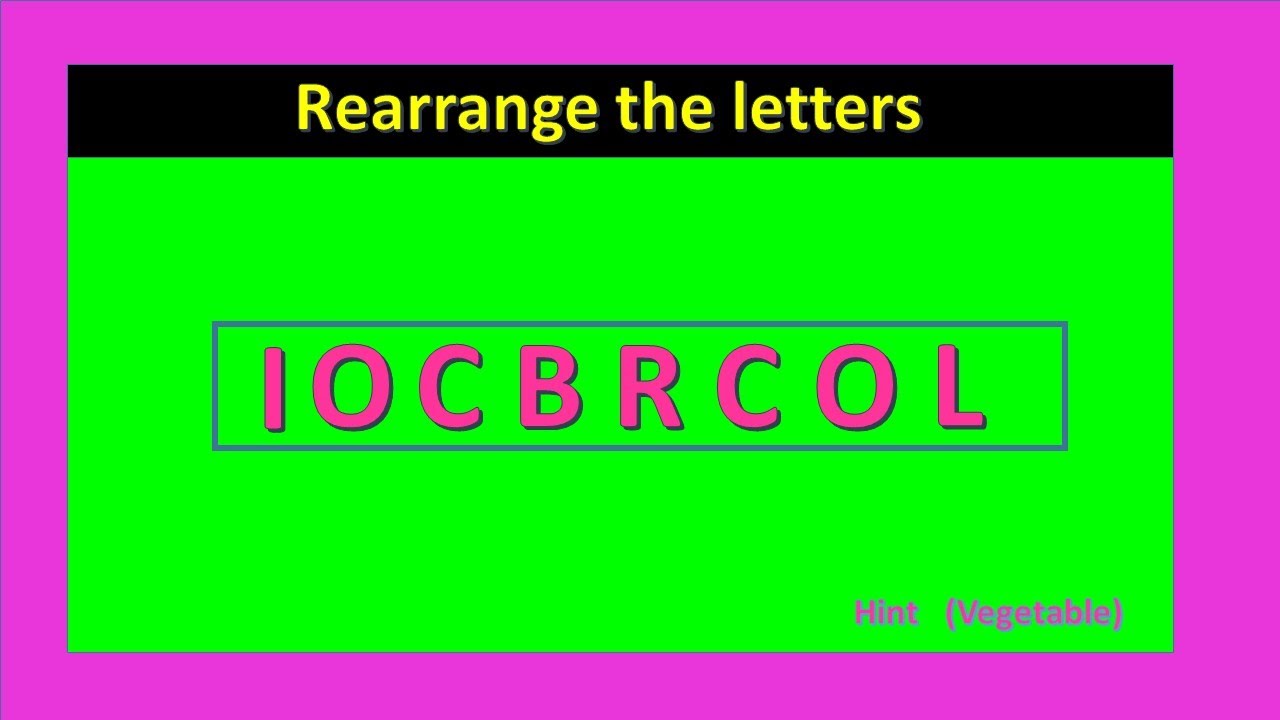 Rearrange The Letters To Make A Correct Word YouTube rearrange-the-letters-to-make-a-correct-word-youtube