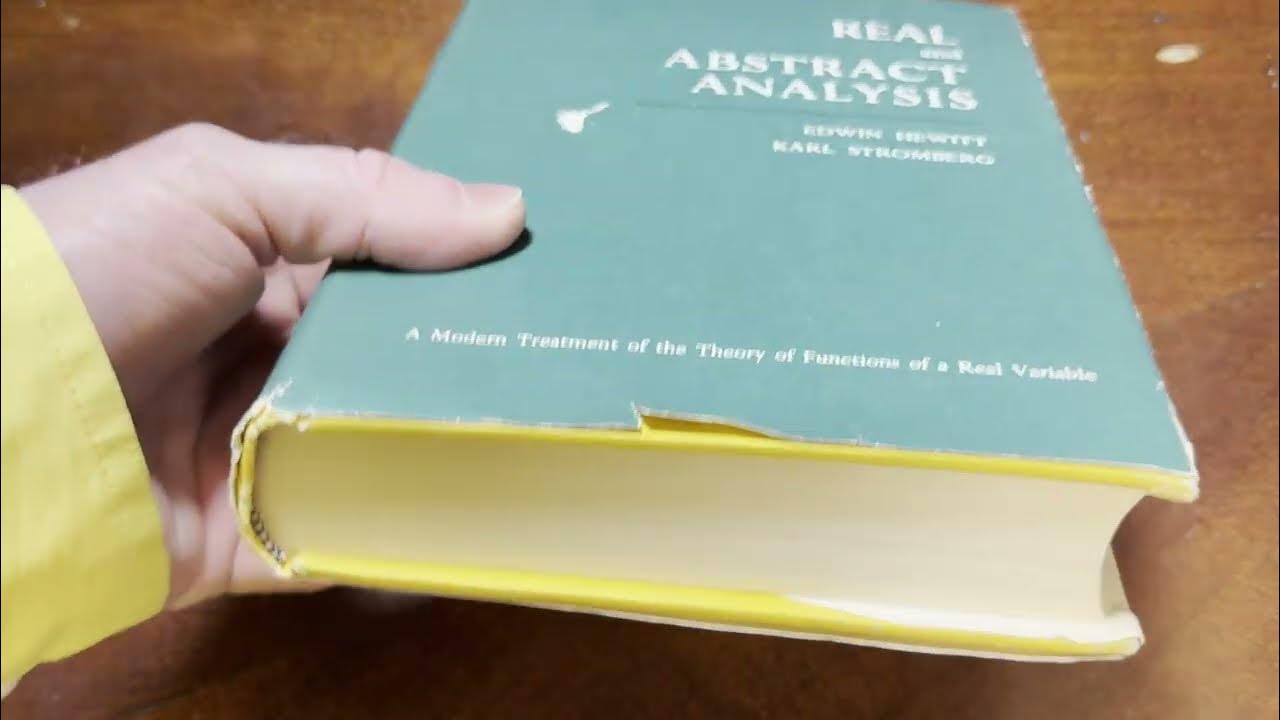 Graduate Level Math Book: Real and Abstract Analysis - YouTube