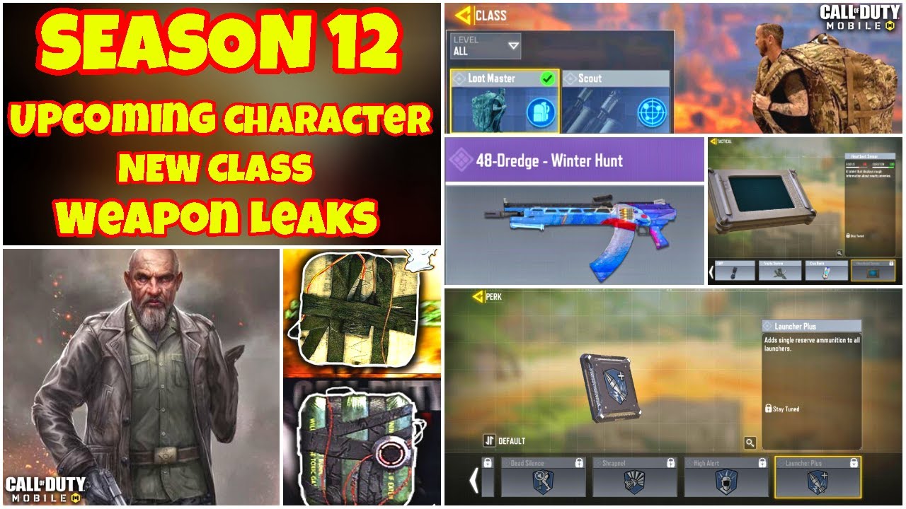 SEASON 12 Upcoming Character Class Weapon Leaks Cod Mobile | Cod Mobile ...