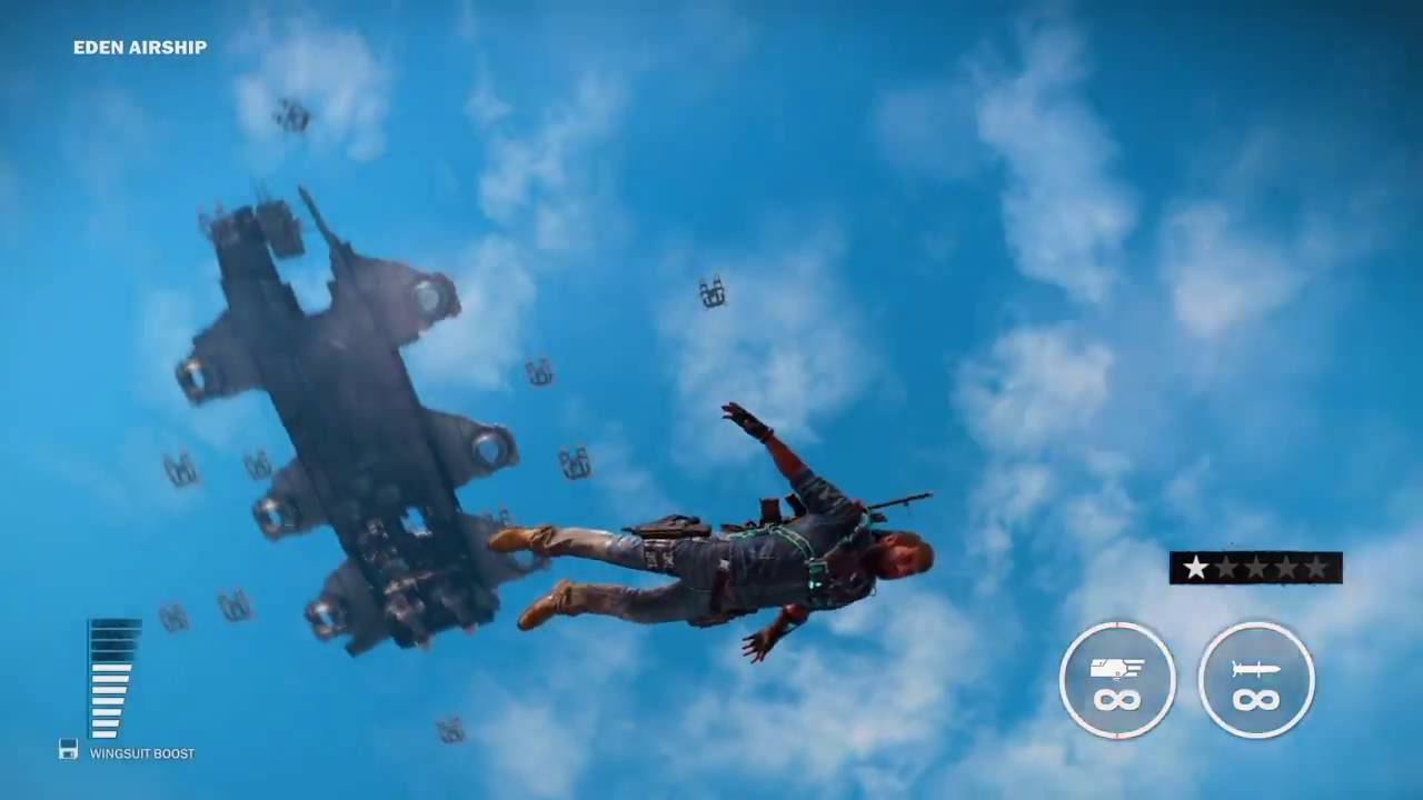 JC3 PS4 SKY FORTRES gameplay - YouTube