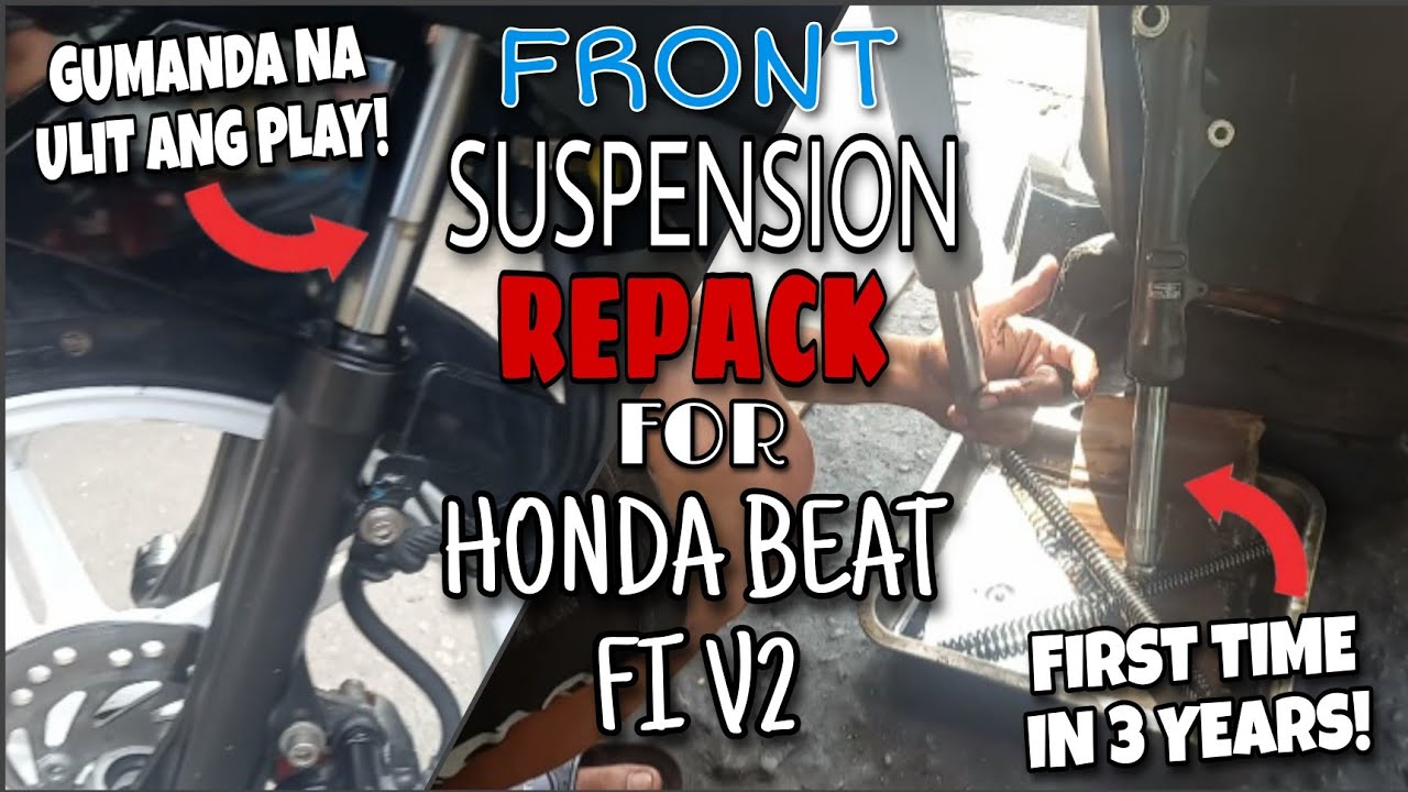 Front Suspension Repack | Honda Beat FI V2 - YouTube