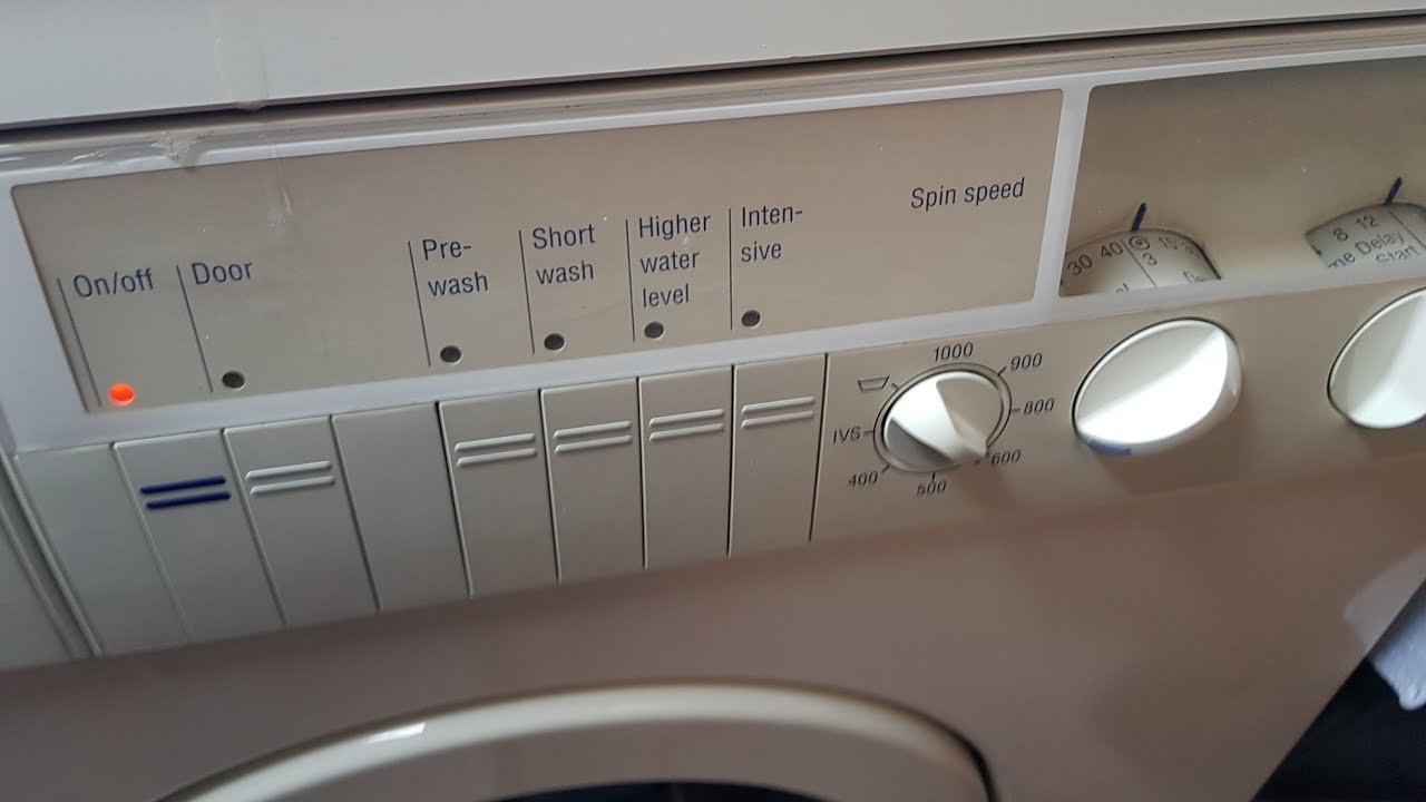 Bosch WFF2000 - Delicates "Short Spin" 600rpm (3) - YouTube