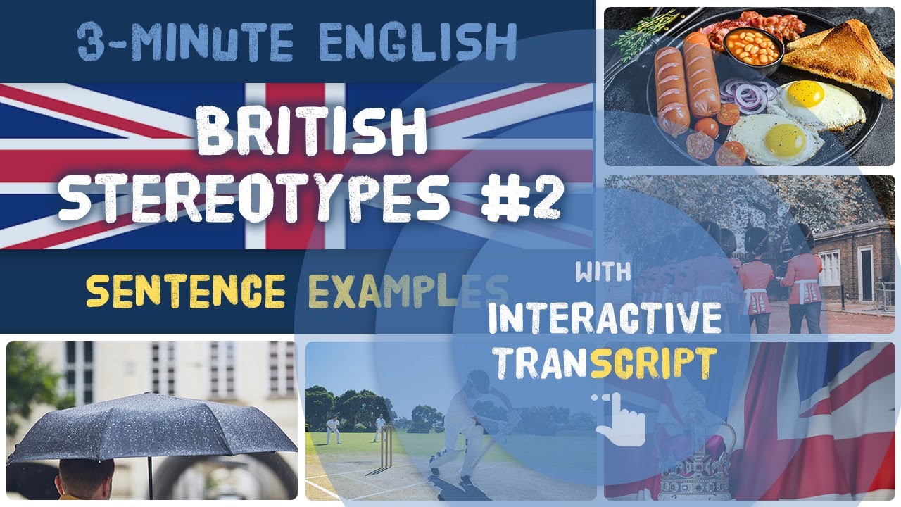 English Speaking Practice with English Vocabulary | British Stereotypes ...