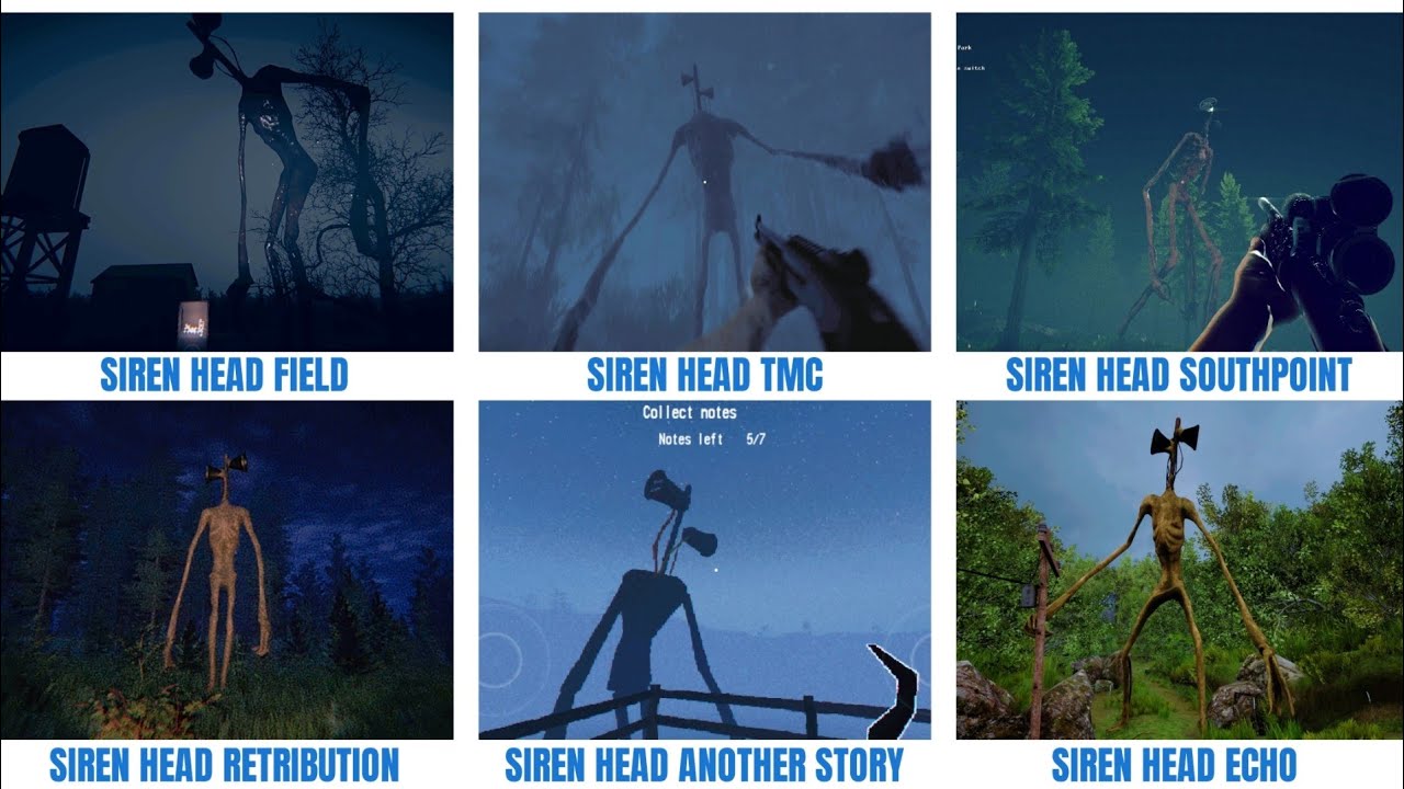 Siren Head 1, 2, 3, 4, 5, 6 Full Gameplay | Siren Head Southpoint - YouTube