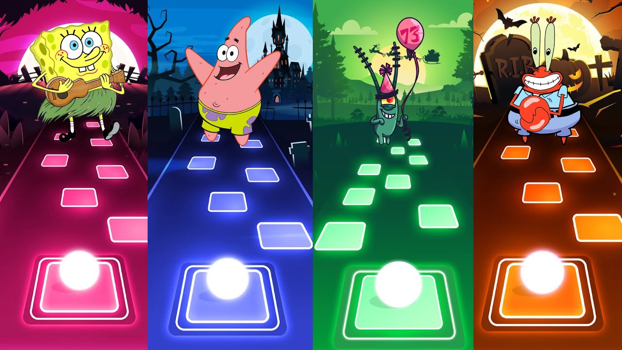 Sponge Bob Team | Tiles Hop EDM Rush! - YouTube