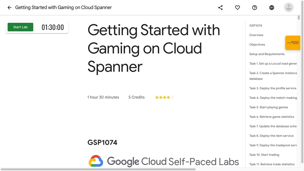 Getting Started with Gaming on Cloud Spanner GSP1074 - YouTube
