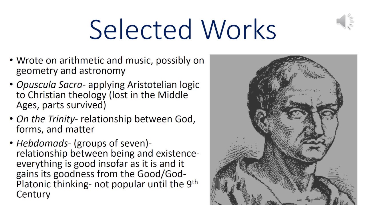 Boethius: Last Roman Philosopher, First Medieval Philosopher - YouTube