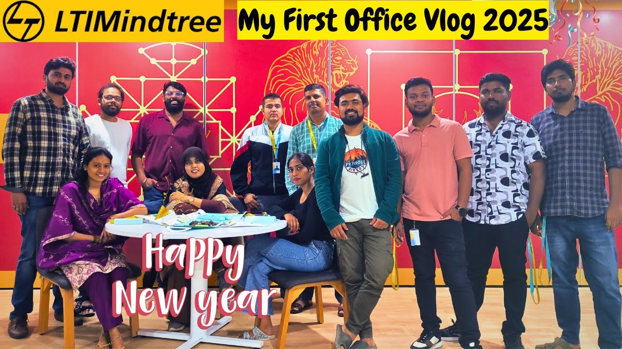 Celebrating New Year 2025 In LTIMindtree Office Hyderabad | My First ...