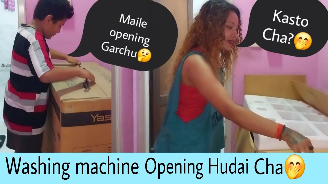 Aaja Balla Washing Machine Ghar Ma Aaye Pugyo🤭😁||FoodieMaijuVlogs ...