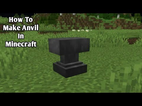 HOW TO MAKE ANVIL | MINECRAFT PE - YouTube