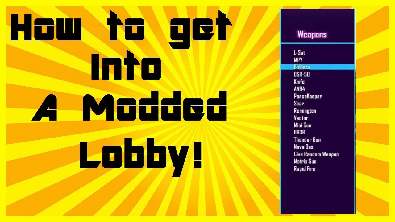 How To Get into Free Modded Lobbies! - YouTube