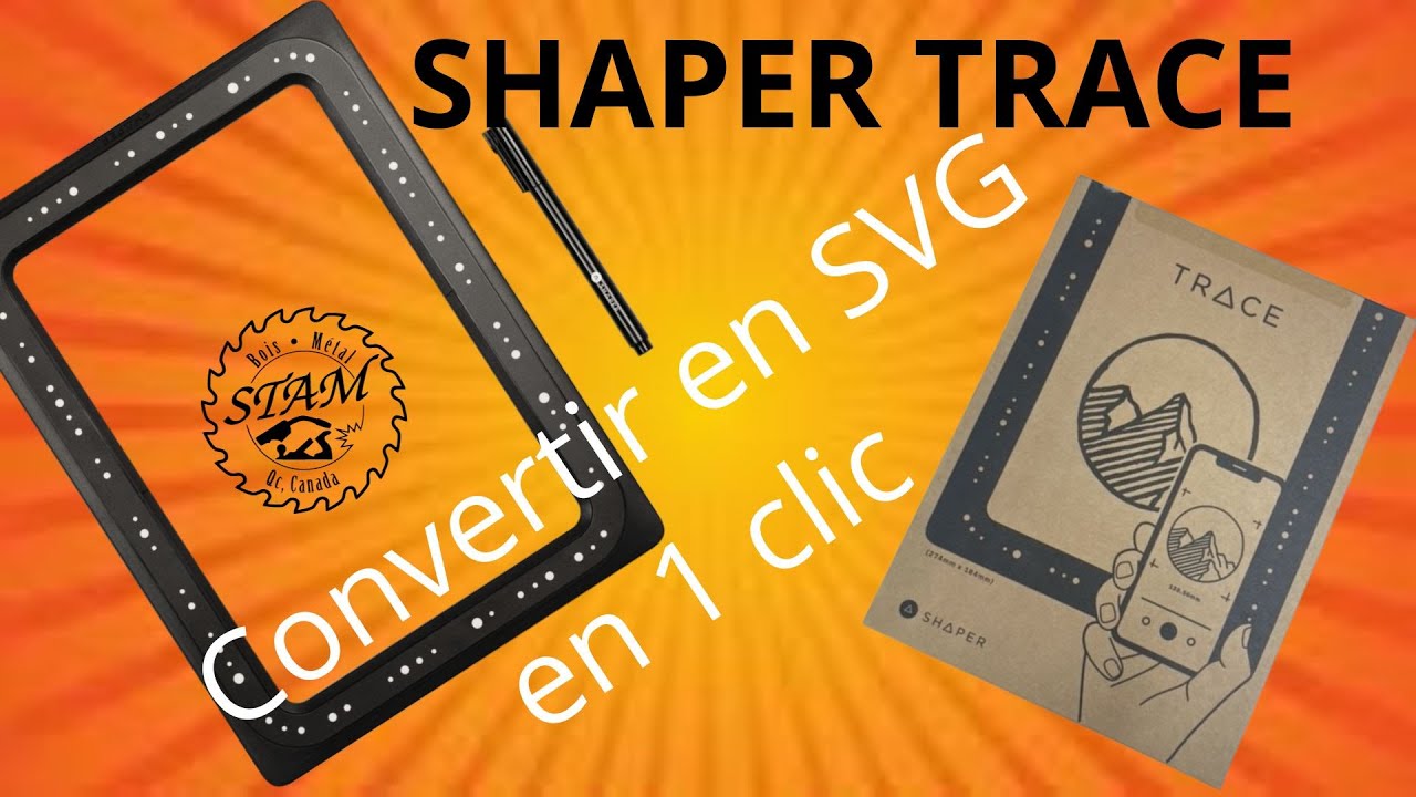 Le SHAPER TRACE pour convertir des dessins en SVG rapidement - YouTube