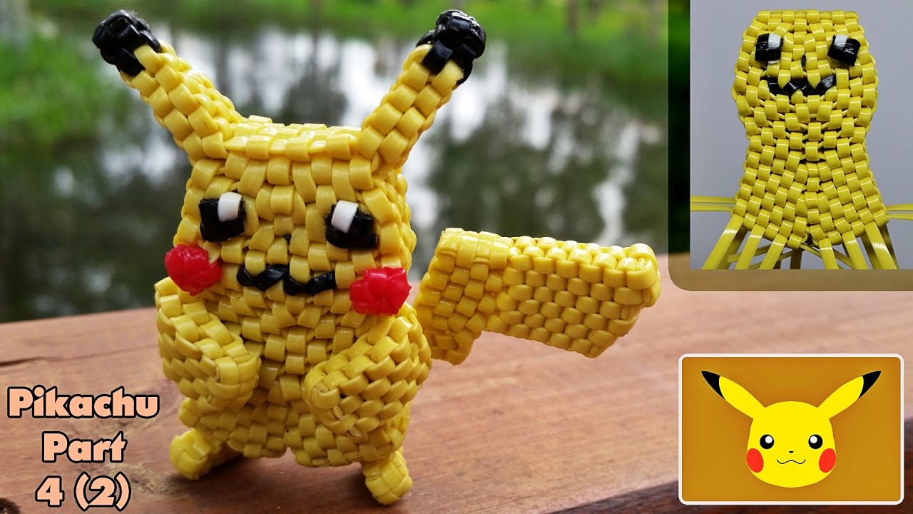 The Pikachu (Pokemon #25) Lanyard Part 4 (2) - Starting the Legs - YouTube