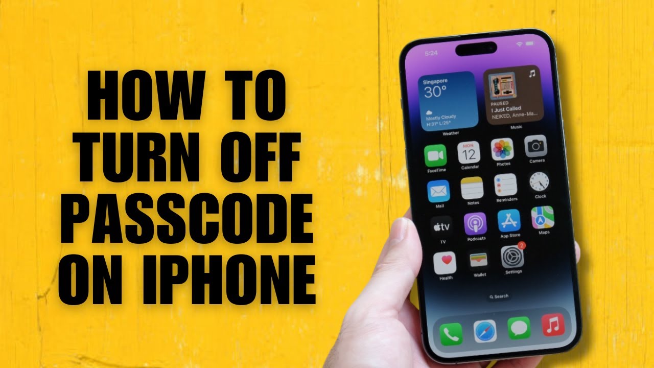 How To Turn Off Passcode on iPhone - Step by Step - YouTube