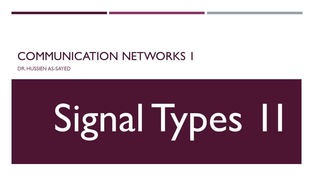 Signal Types 2 (3) - YouTube