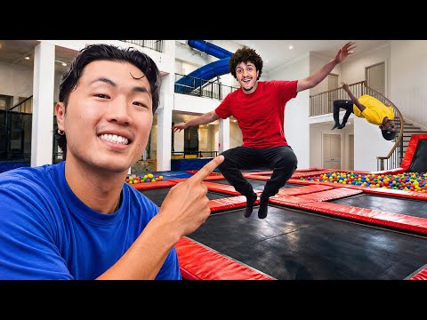 WE TURNED OUR HOUSE INTO A TRAMPOLINE PARK!