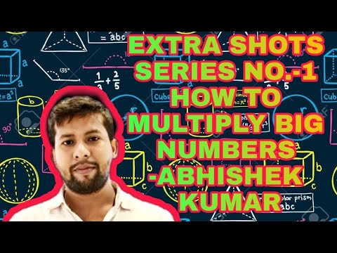 How to multiply big numbers, #Maths trick with Numbers - YouTube