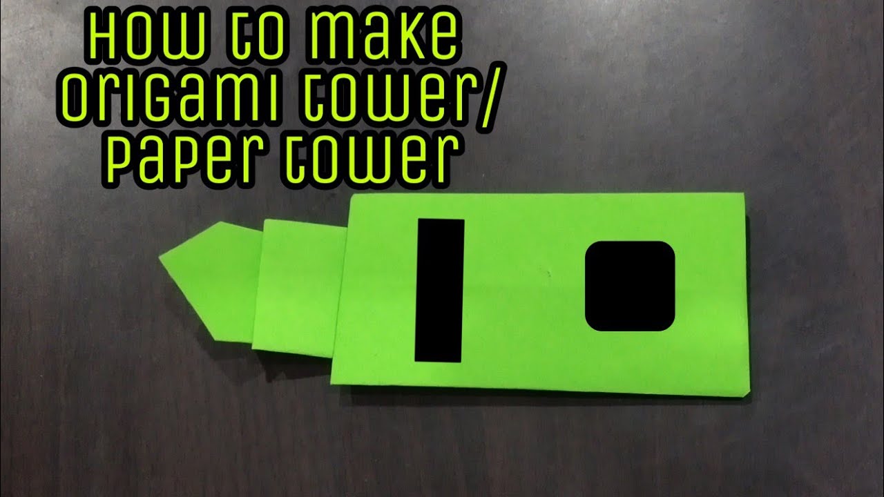 How to make ORIGAMI TOWER /PAPER TOWER - YouTube
