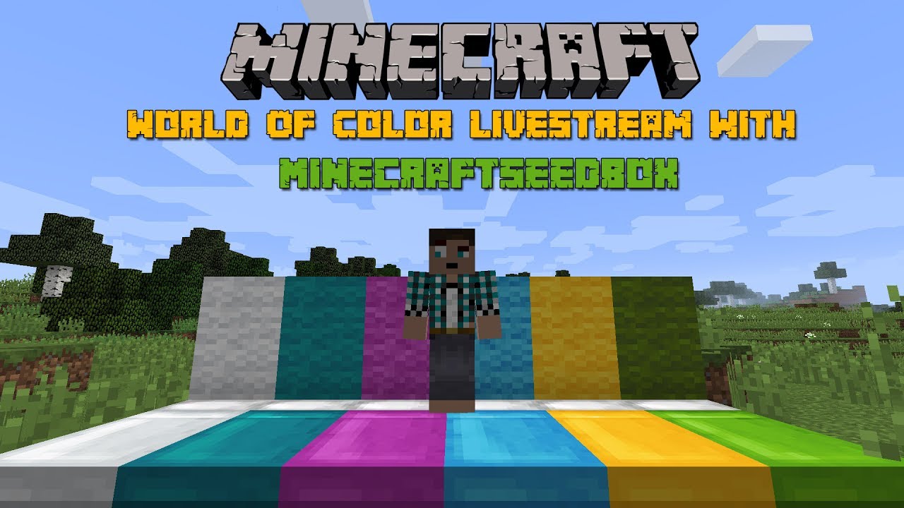 MinecraftSeedbox Explores "The World of color" Update (1.12) - YouTube