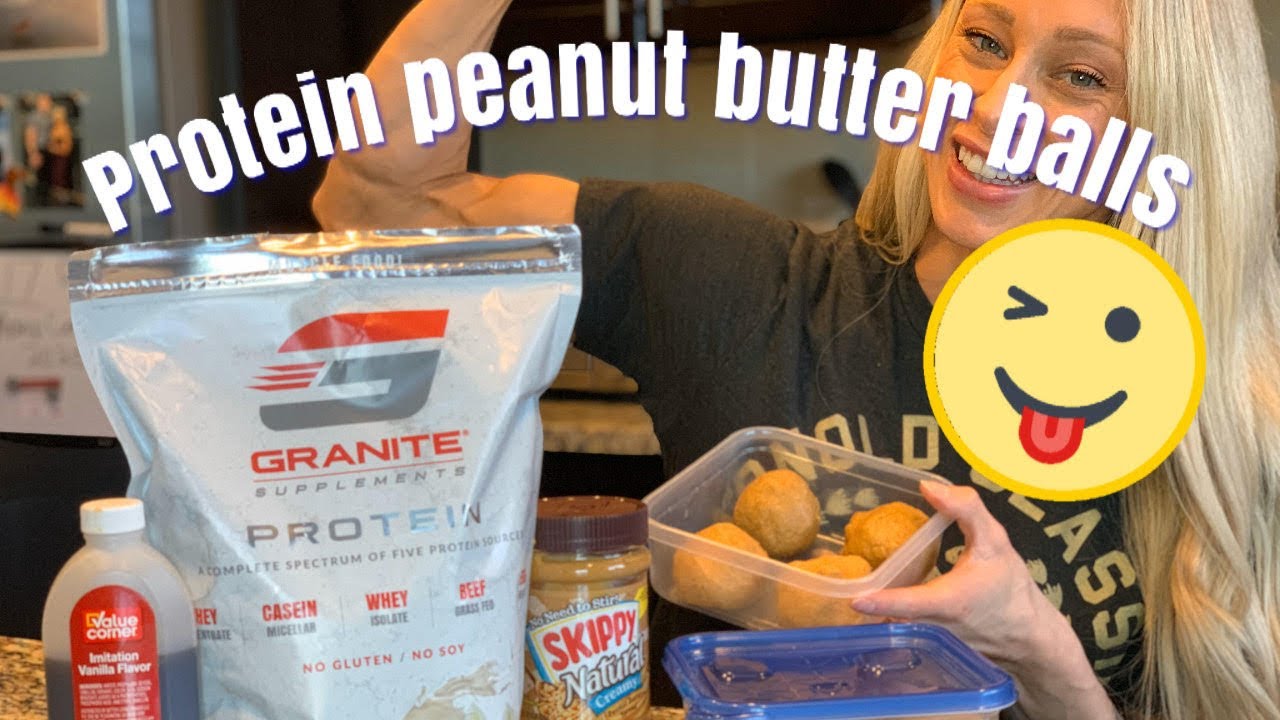Bodybuilder Protein Peanut Butter Balls | Granite Supplements Protein ...