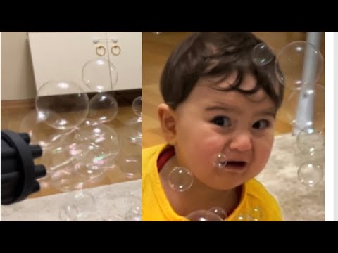BEBEĞİME BALONCUK DENETTİM BAYA SEVDİ😂MİNTİK’İN TIRNAKLARINI KESTİM  PERDELERE ÖZGÜRLÜK GÜNLÜK VLOG