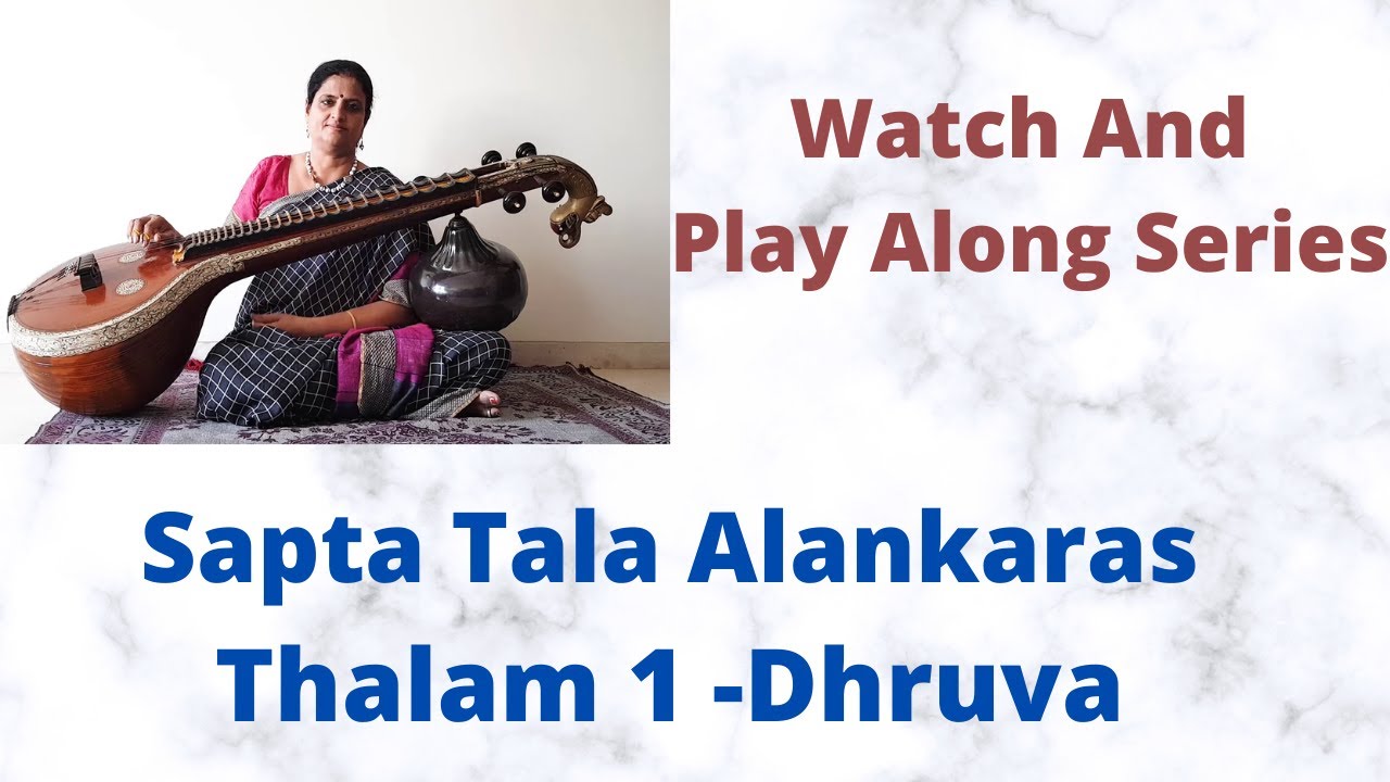 Learn Thalam 1- Dhruva with Notation | Carnatic music lesson ...