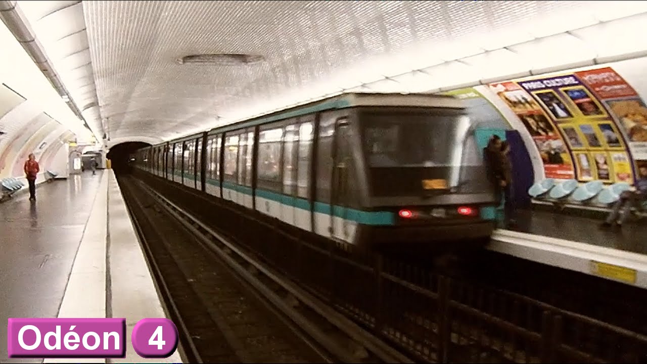 Odéon | Ligne 4 : Métro de Paris ( RATP MP89 ) [2015] - YouTube