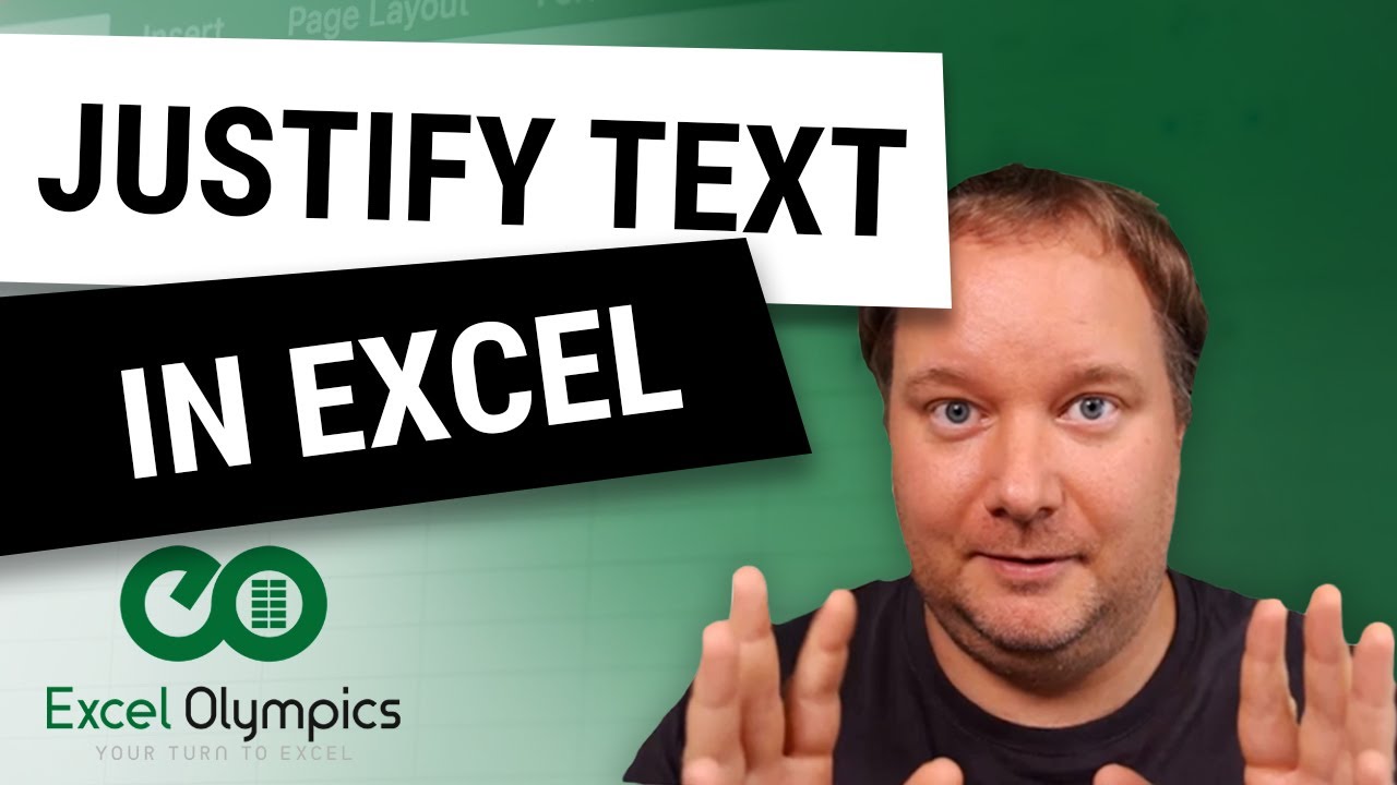 Justify Text In Excel YouTube Justify Text In Excel YouTube