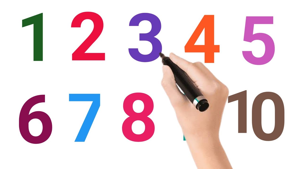 numbers, counting, educational videos for kids, colors for kids, 1 to ...