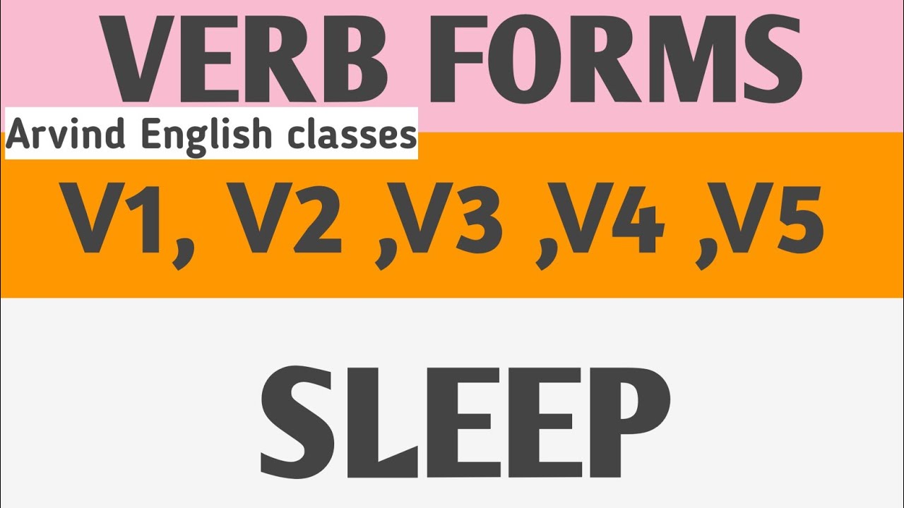 Verb Forms Of Sleep Verb Forms In V1 V2 V3 V4 V5 shorts verbforms verb verb-forms-of-sleep-verb-forms-in-v1-v2-v3-v4-v5-shorts-verbforms-verb