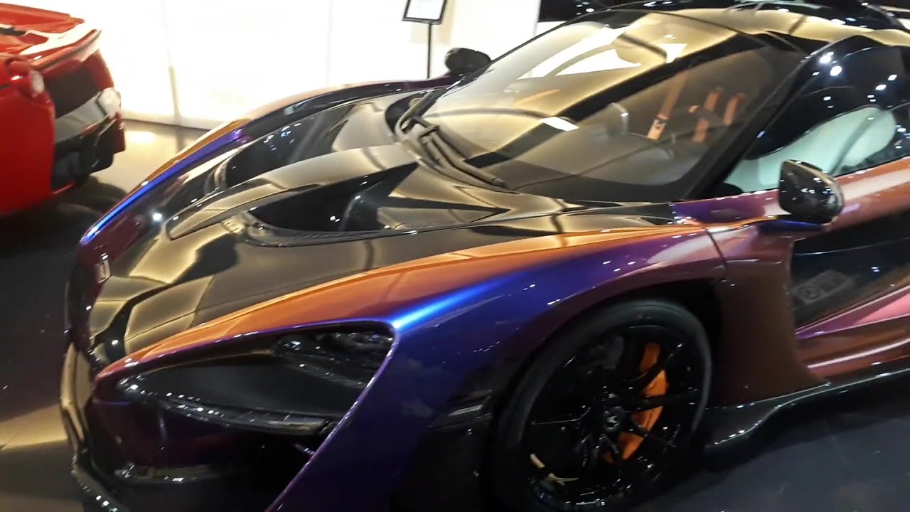 McLaren Senna MSO 1 of 500 in Purple Al Ain Class Motors Dubai - YouTube