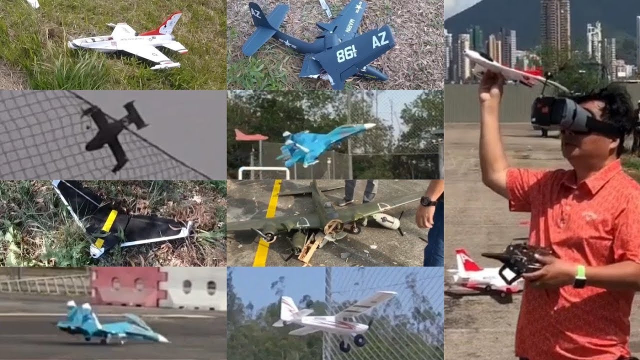 2020 RC Plane Crash Compilation (Hong Kong) by dji MP, dji OA & iPhone ...