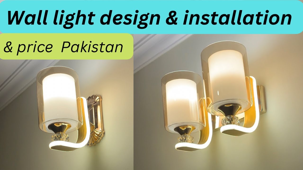 Fancy wall light installation & price // fancy wall lighting design and ...