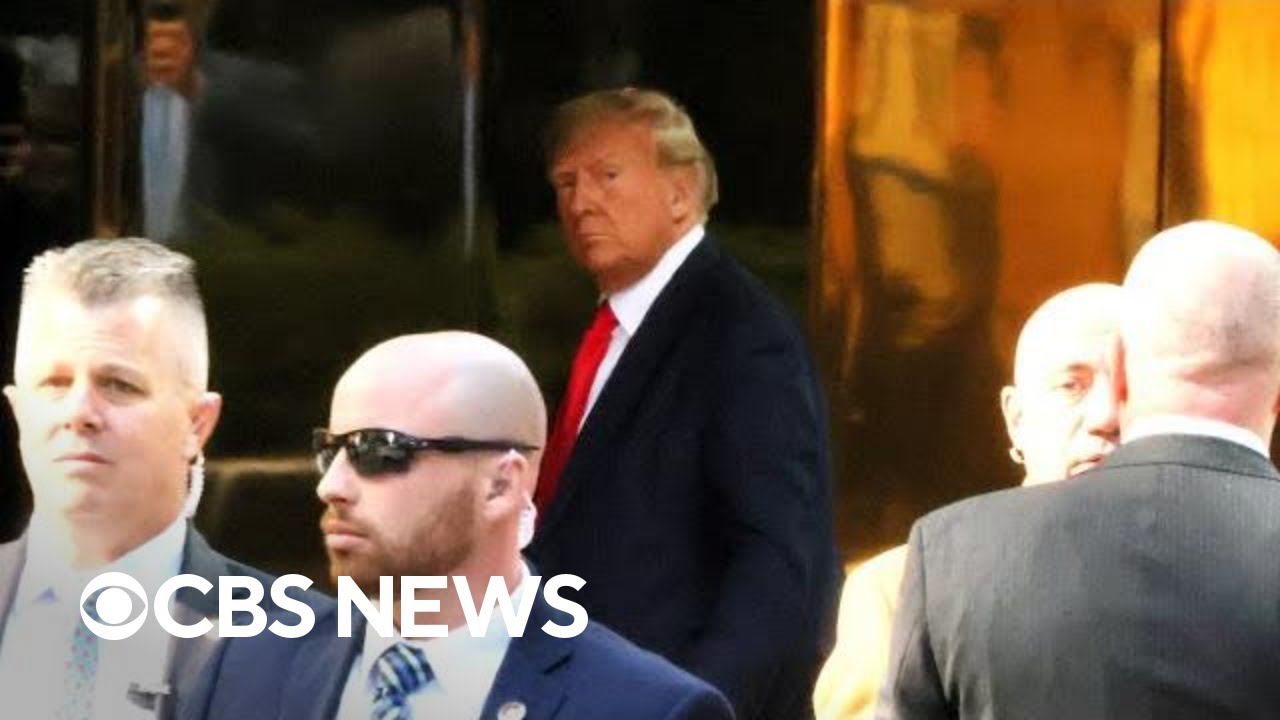 Trump arrives in New York City ahead of arraignment | full coverage ...